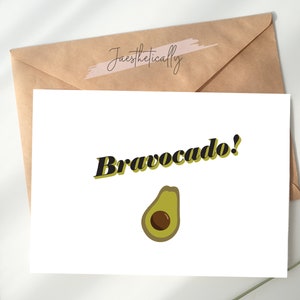 Bravocado Congratulations PRINTABLE Card 5" X 7" Digital Download - Etsy