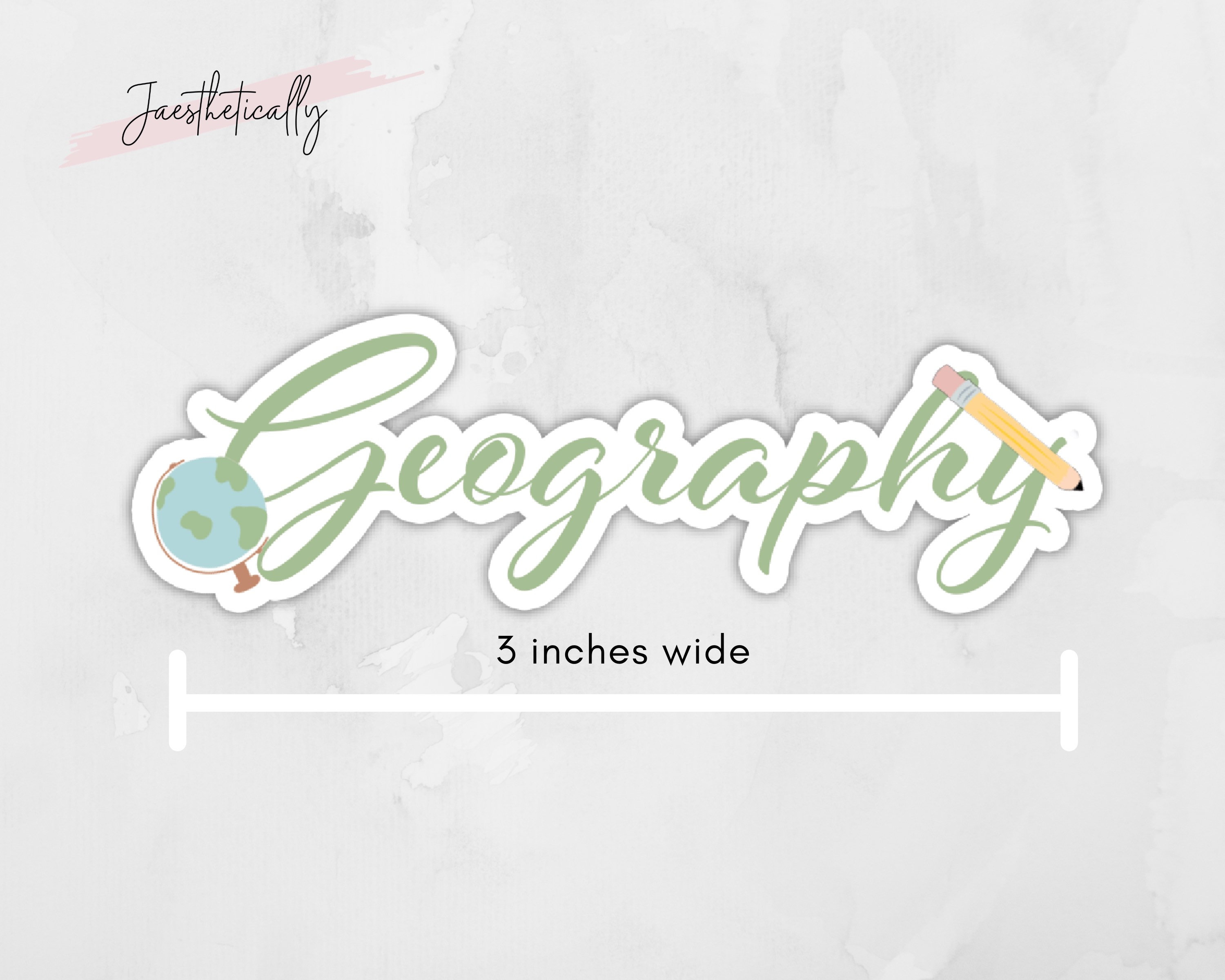 Buy Geography School Subject Stickers Online in India - Etsy