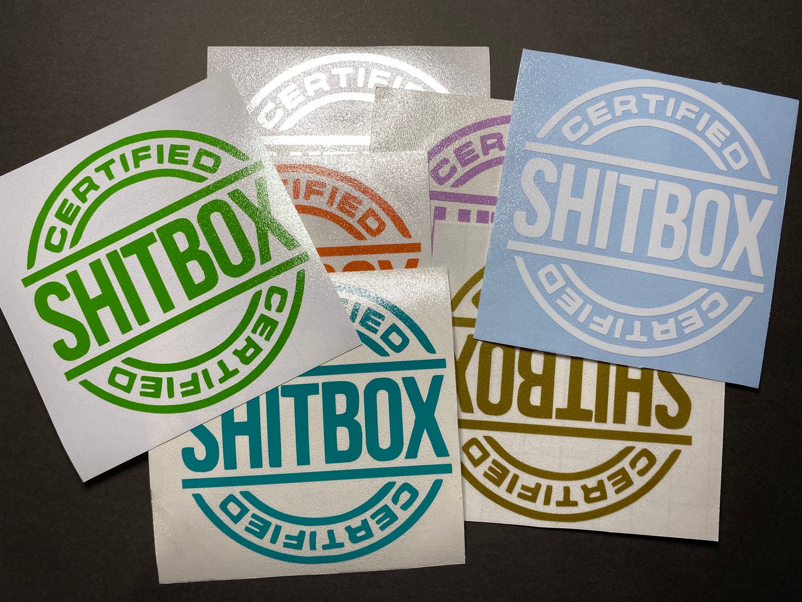 Certified Shitbox | Car Decal | Truck Decal | Car Window Sticker - Etsy ...