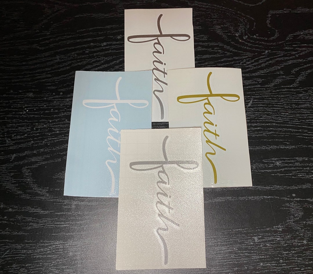 Faith Cross | Car Decal | Truck Decal | Car Window Decal - Etsy