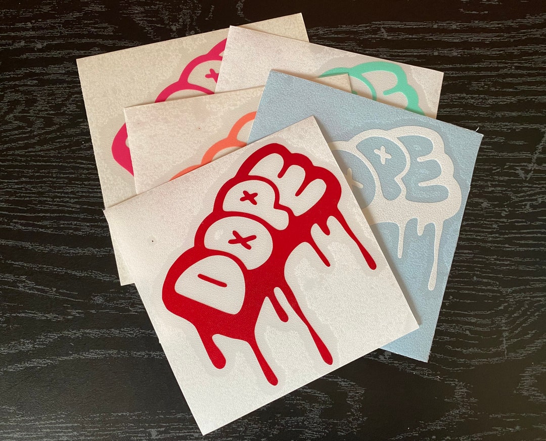 Dripping "dope" | Car Decal | Truck Decal | Car Window Sticker - Etsy