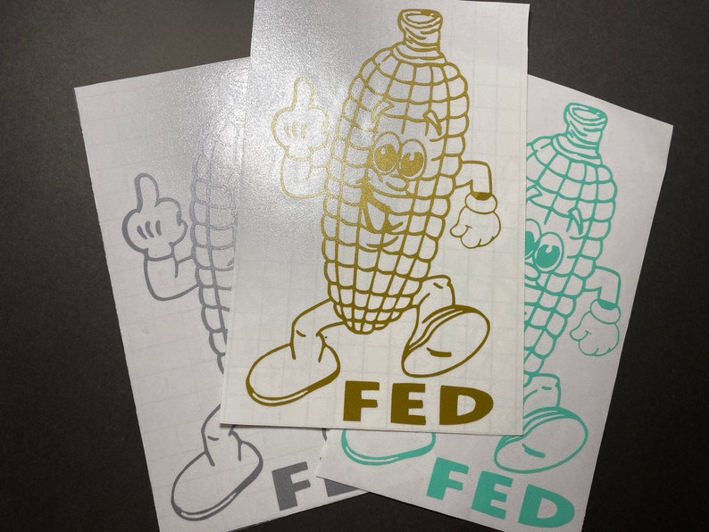 Corn Fed | Race Gas Decal Sticker | Car Decal | Car Window Sticker - Etsy