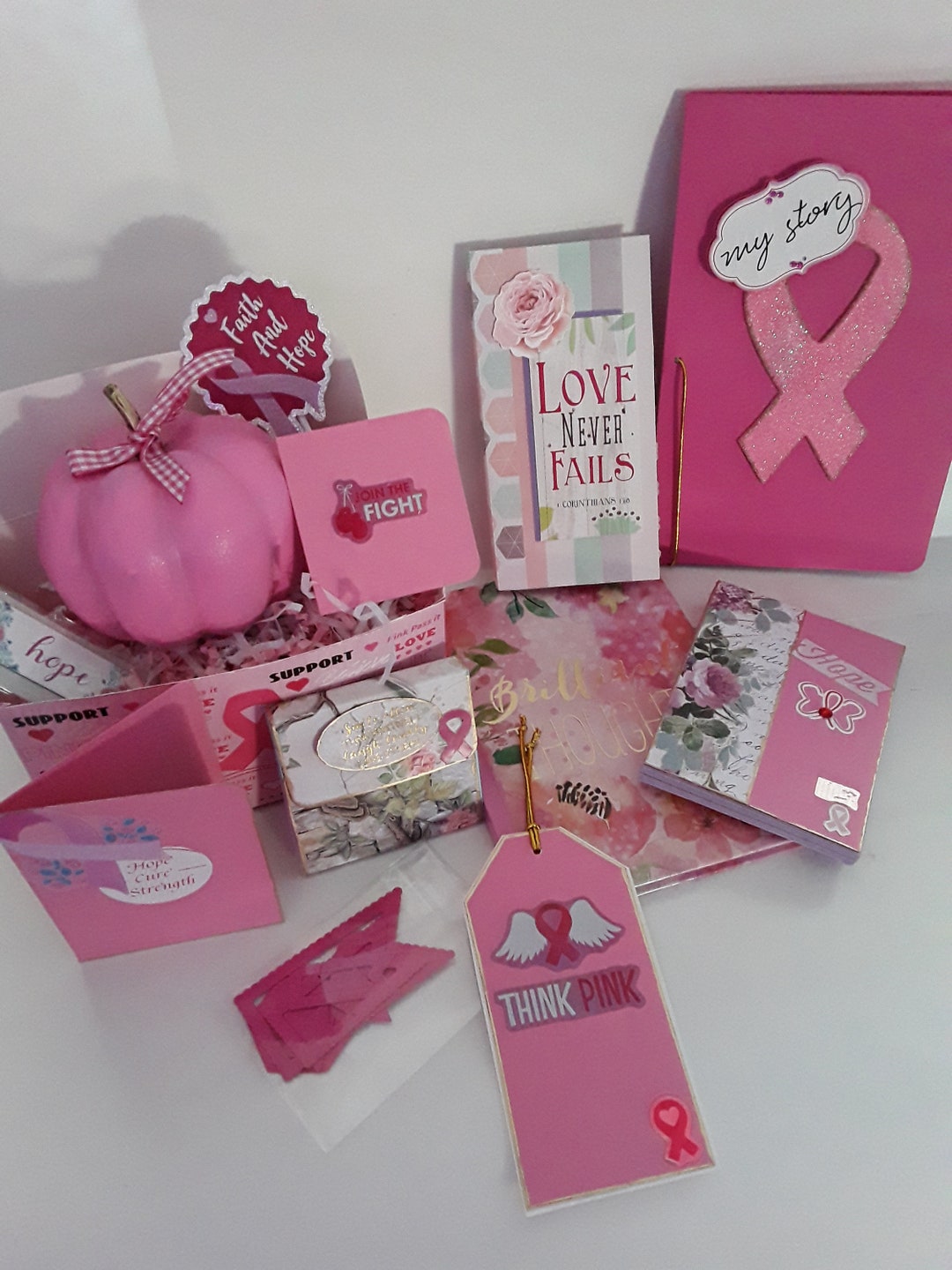 Breast Cancer Gift Box, Thinking of You Gift, Inspirational Breast ...