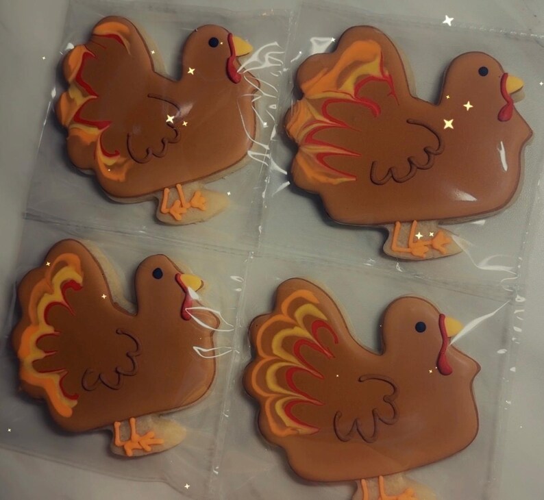 Turkey Inspired Custom Sugar Cookie Set (dozen) - Etsy
