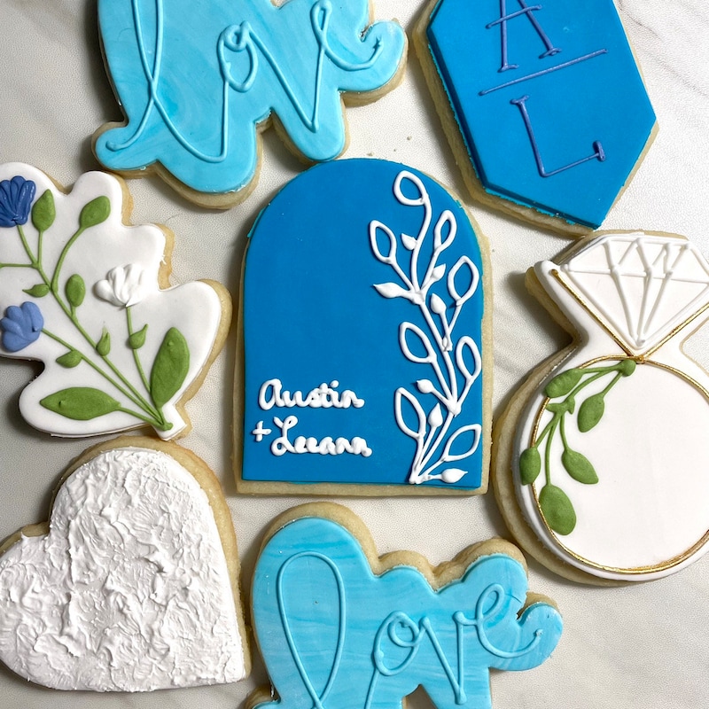 Custom Wedding Cookies - Etsy