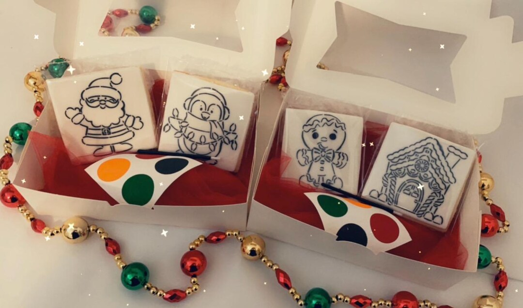Christmas PYO Paint-your-own Cookie Kits - Etsy