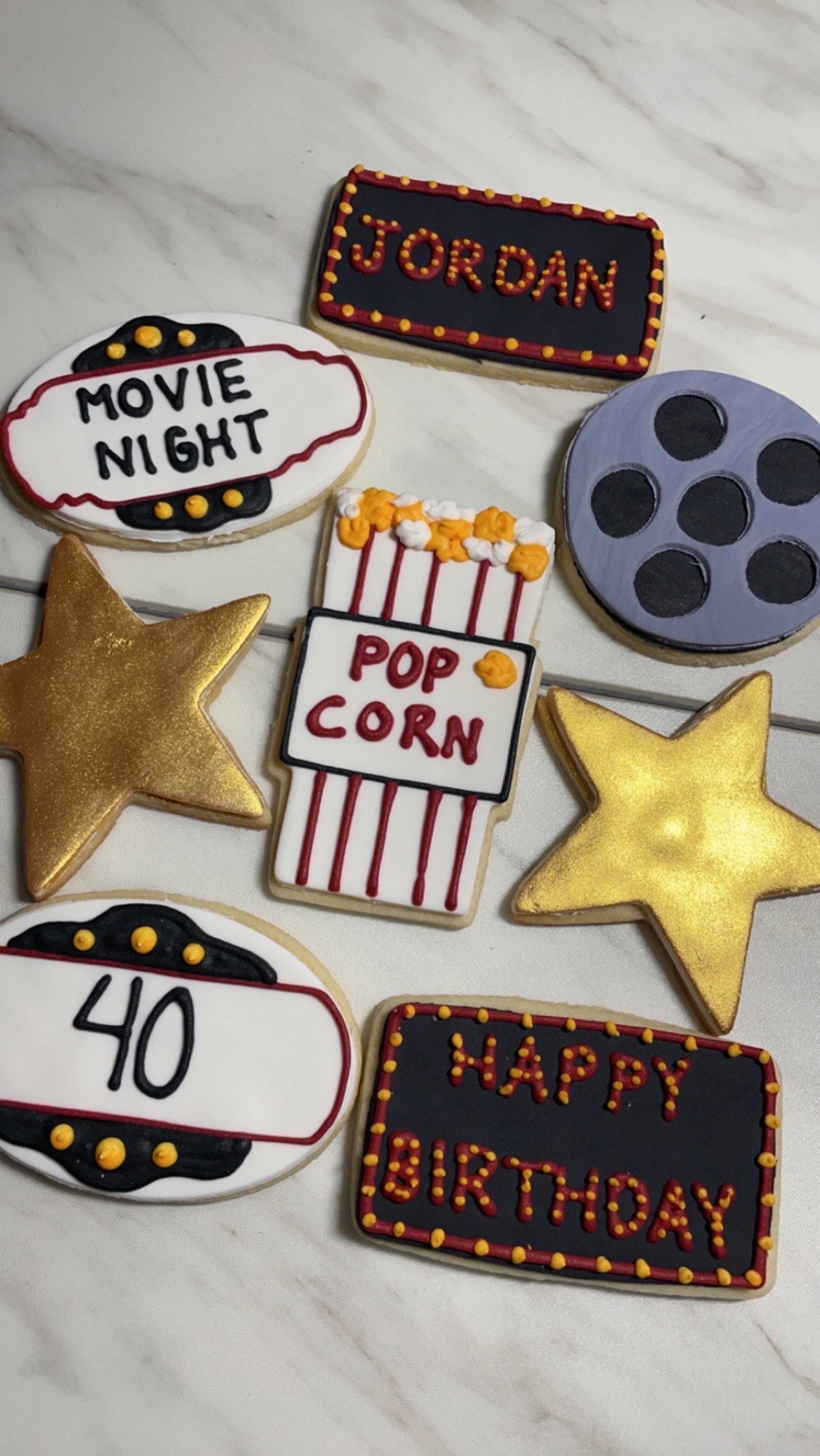 Custom movie Theater Inspired Cookies - Etsy