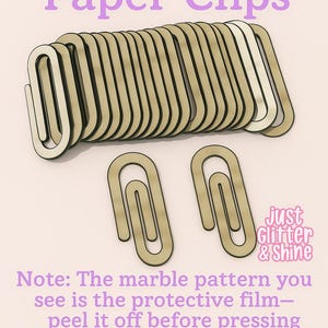 30-piece Jumbo Sublimation Paper Clip Blanks | Double-sided Unisub ...