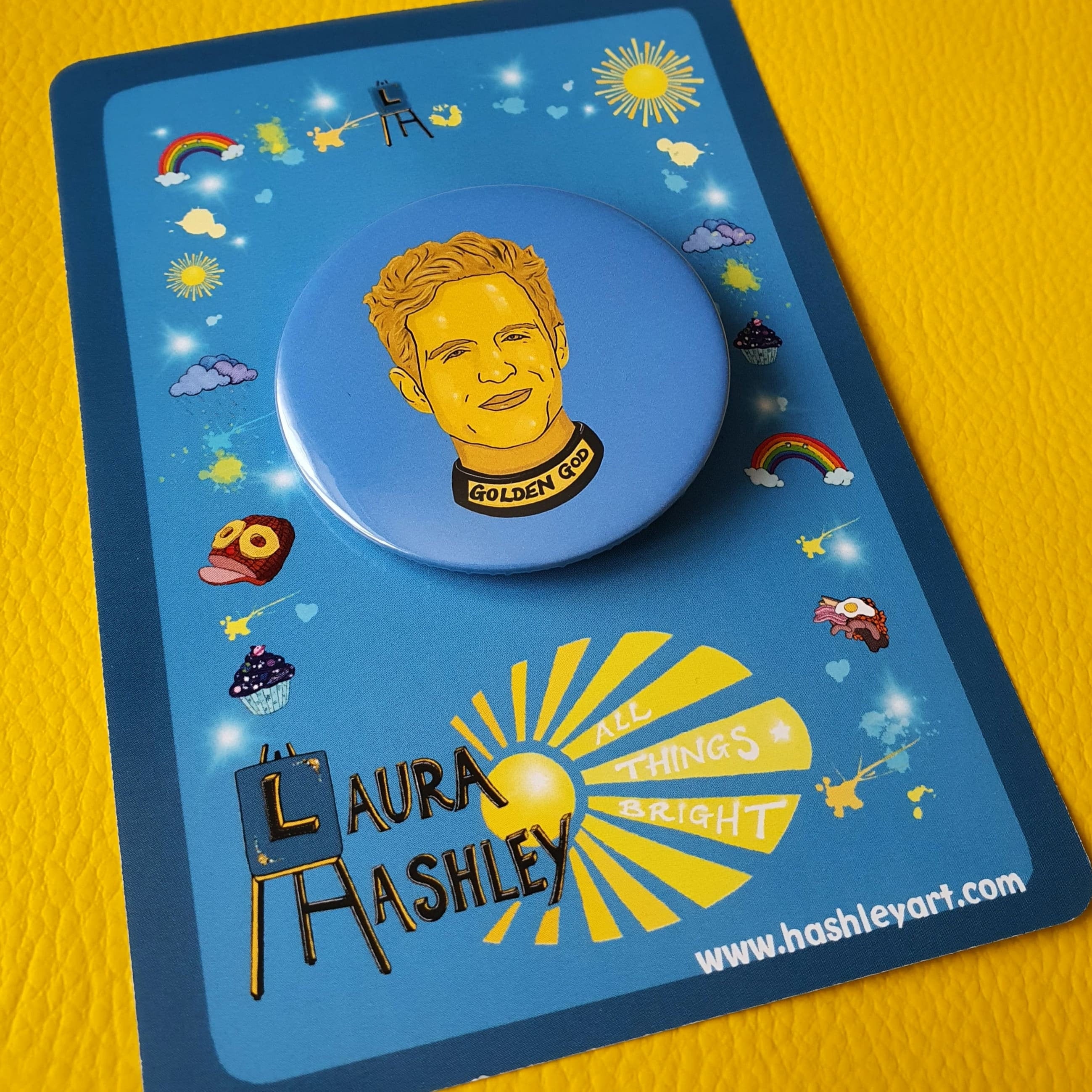 Always Sunny Dennis Badges, Golden God 58mm or 38mm Button Badges ...