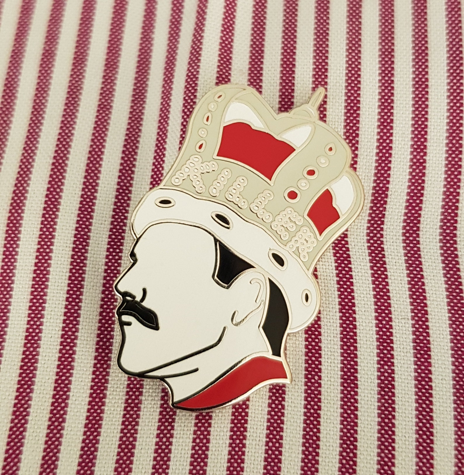Freddie Mercury Killer Queen Enamel Pin silver lapel pins | Etsy