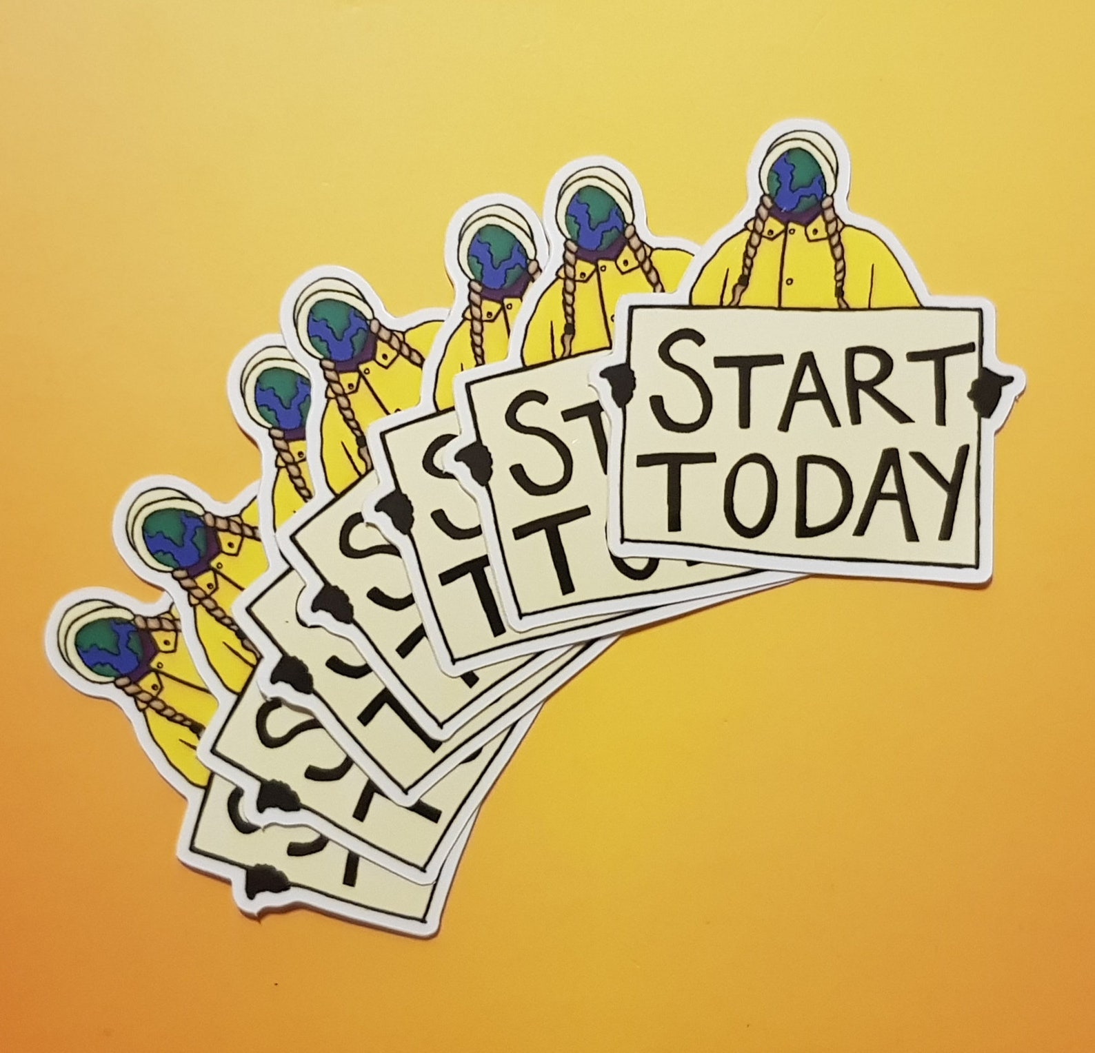 Greta Thunberg Stickers Fridays for Future Climate Action - Etsy UK