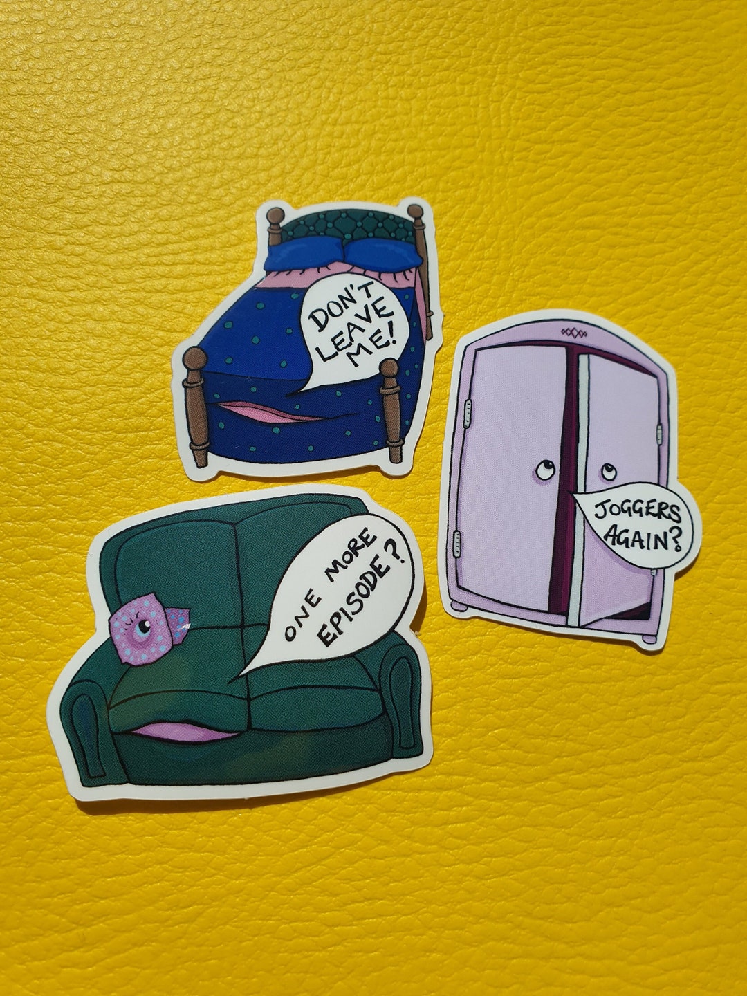 Procrastination Sticker Sets, Waterproof Vinyl Stickers, Cute Laptop ...