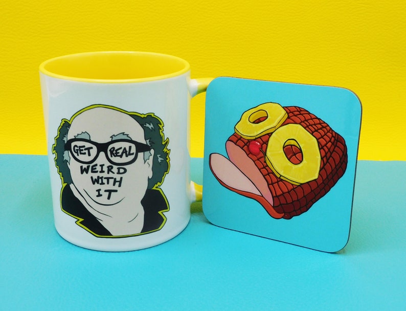 Always Sunny Frank Rum Ham Mug and Coaster Gift Set - Etsy