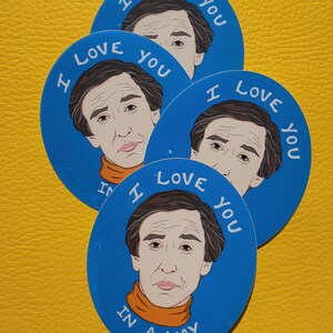 Alan Partridge, I Love You, Vinyl Stickers, Funny Valentines Laptop ...