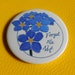 Forget Me Not Flower Button Badges, Leaving Gifts, Dementia Awareness ...