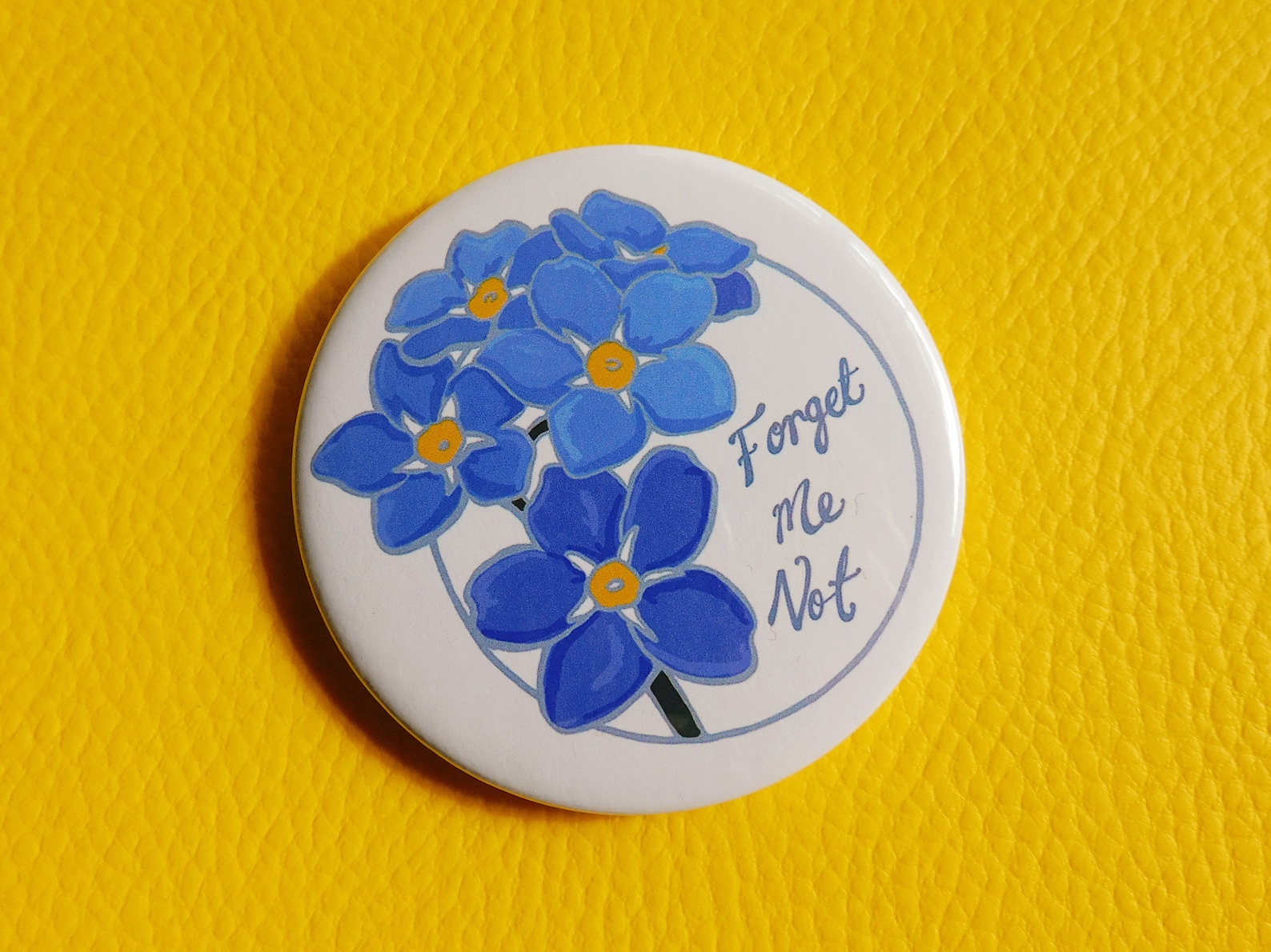 Forget Me Not Flower Button Badges, Leaving Gifts, Dementia Awareness ...