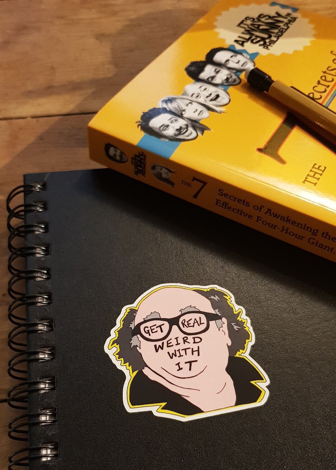 Always Sunny Frank Reynolds Vinyl Stickers, Laptop Decals, Waterproof ...