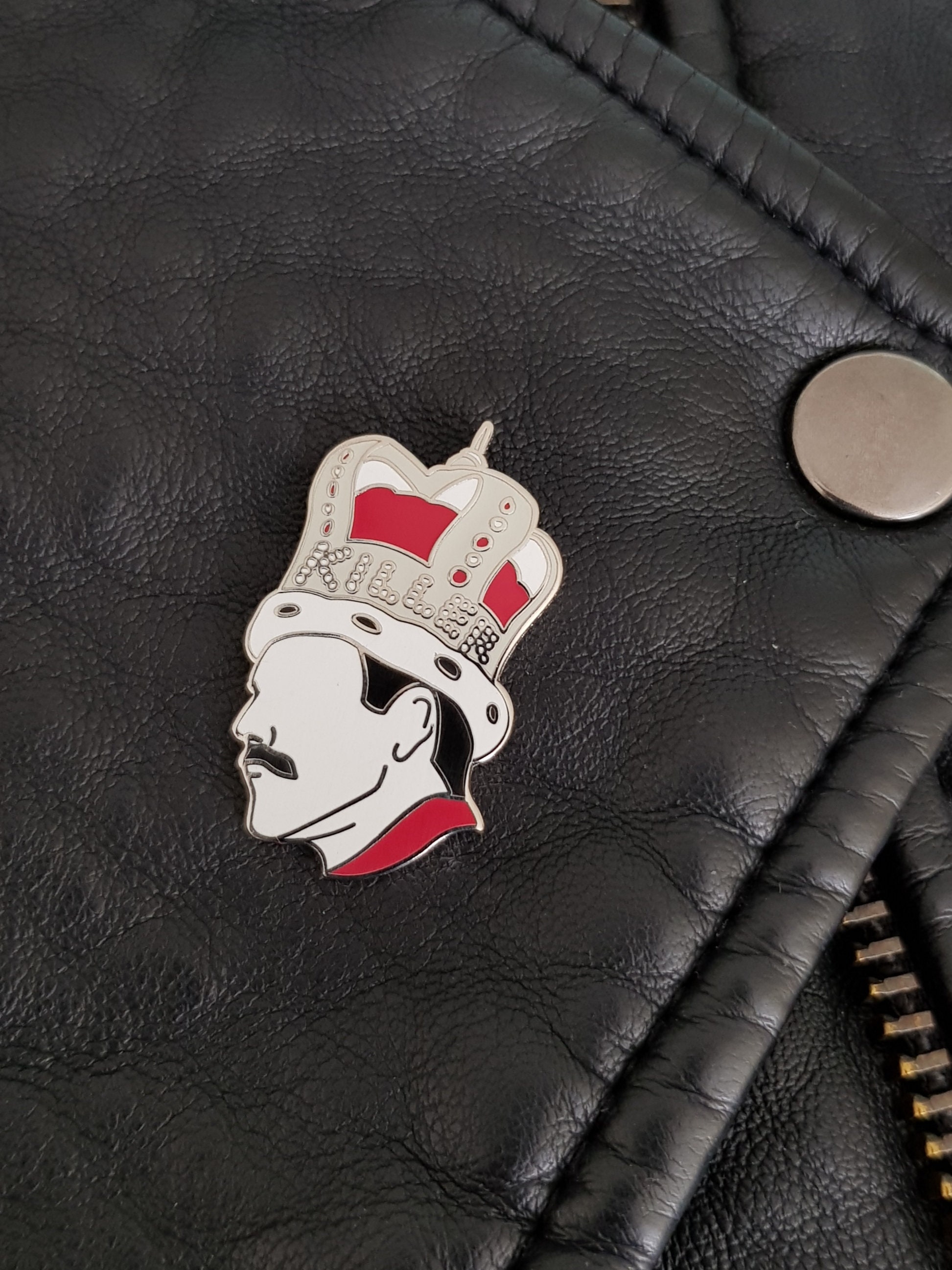 Freddie Mercury Killer Queen Enamel Pin silver lapel pins | Etsy