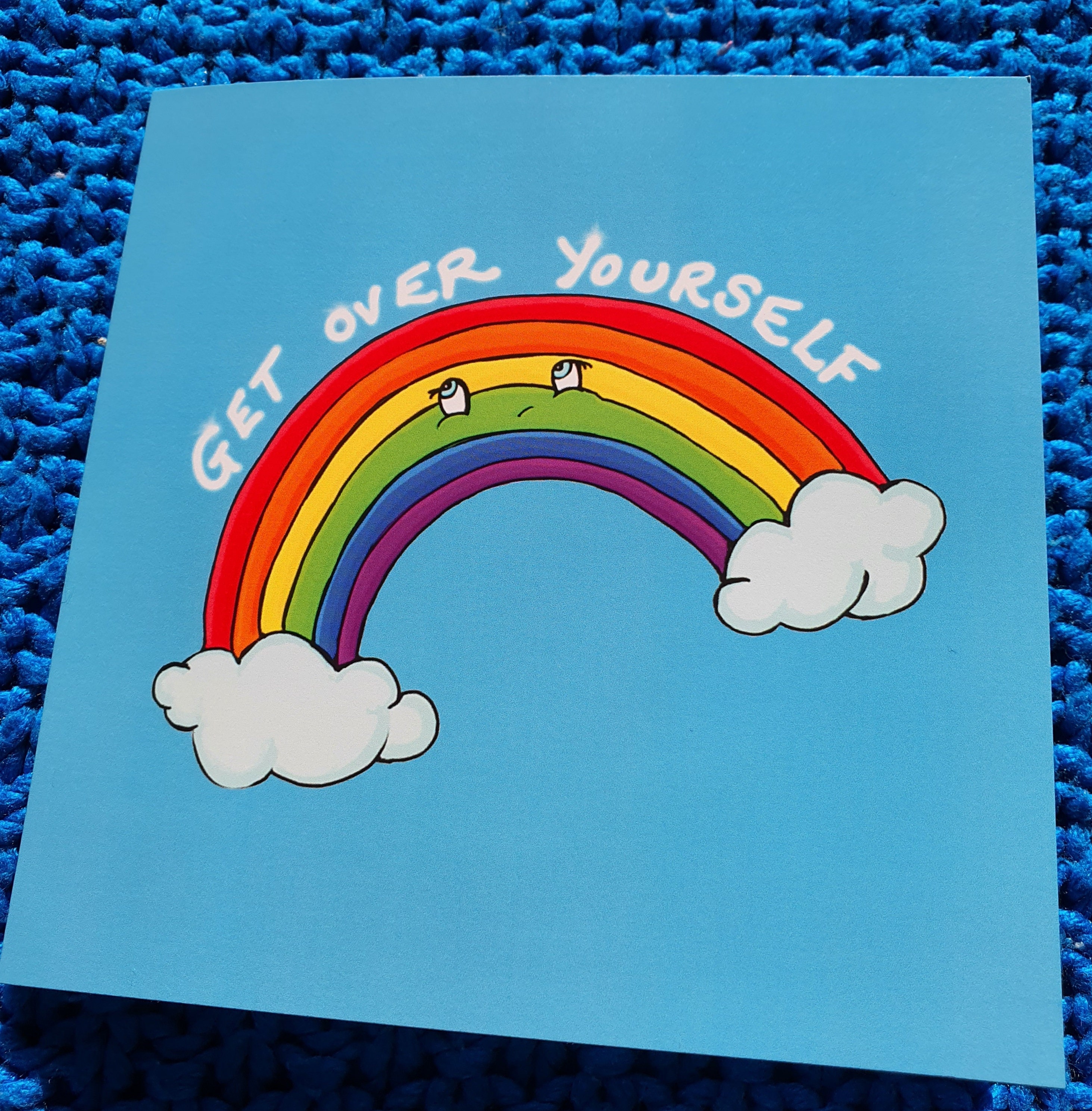 Sassy Rainbow Greeting Card Blank for Your Message Sarcastic - Etsy UK