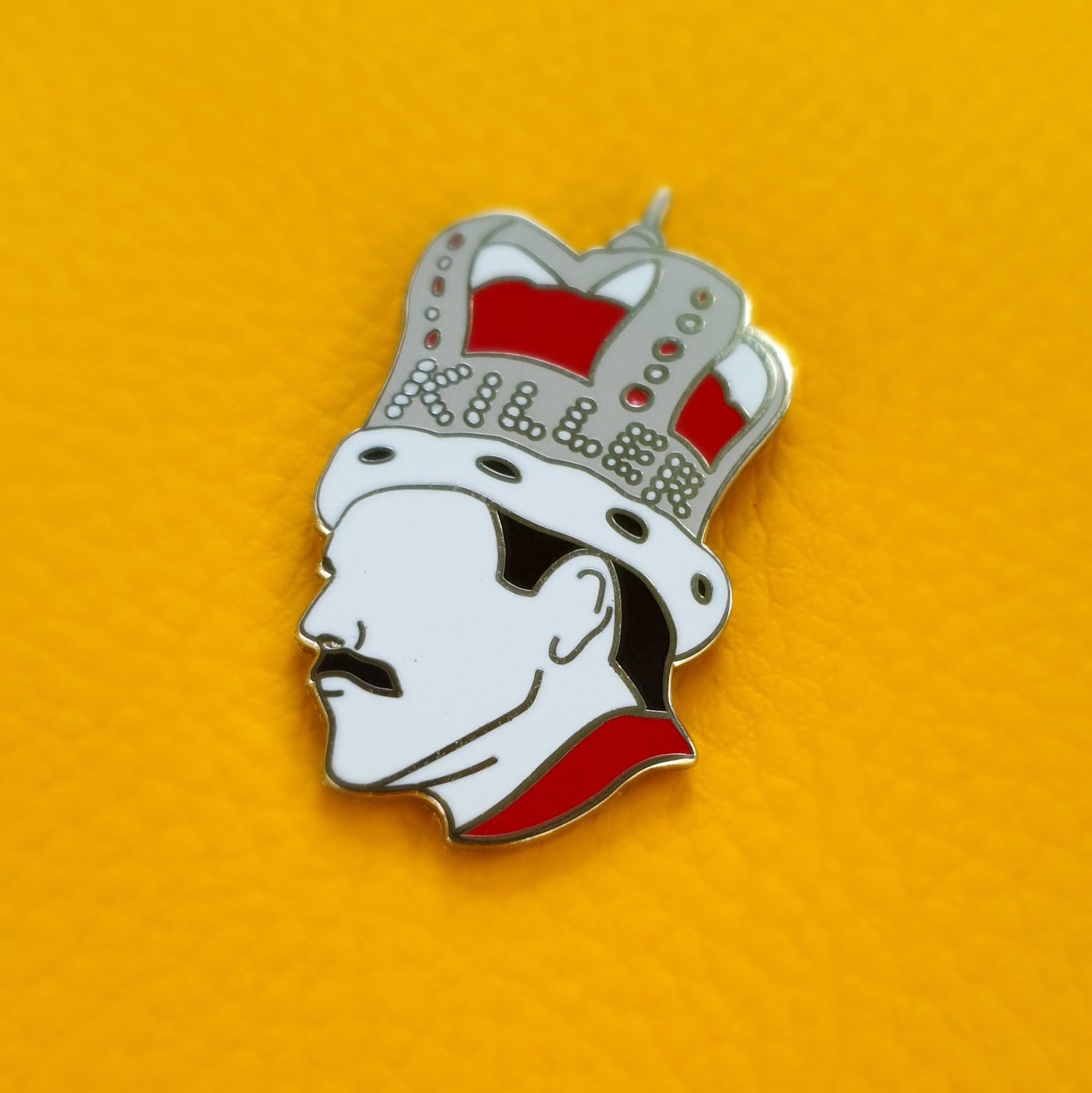 Freddie Mercury Killer Queen Enamel Pin silver lapel pins | Etsy