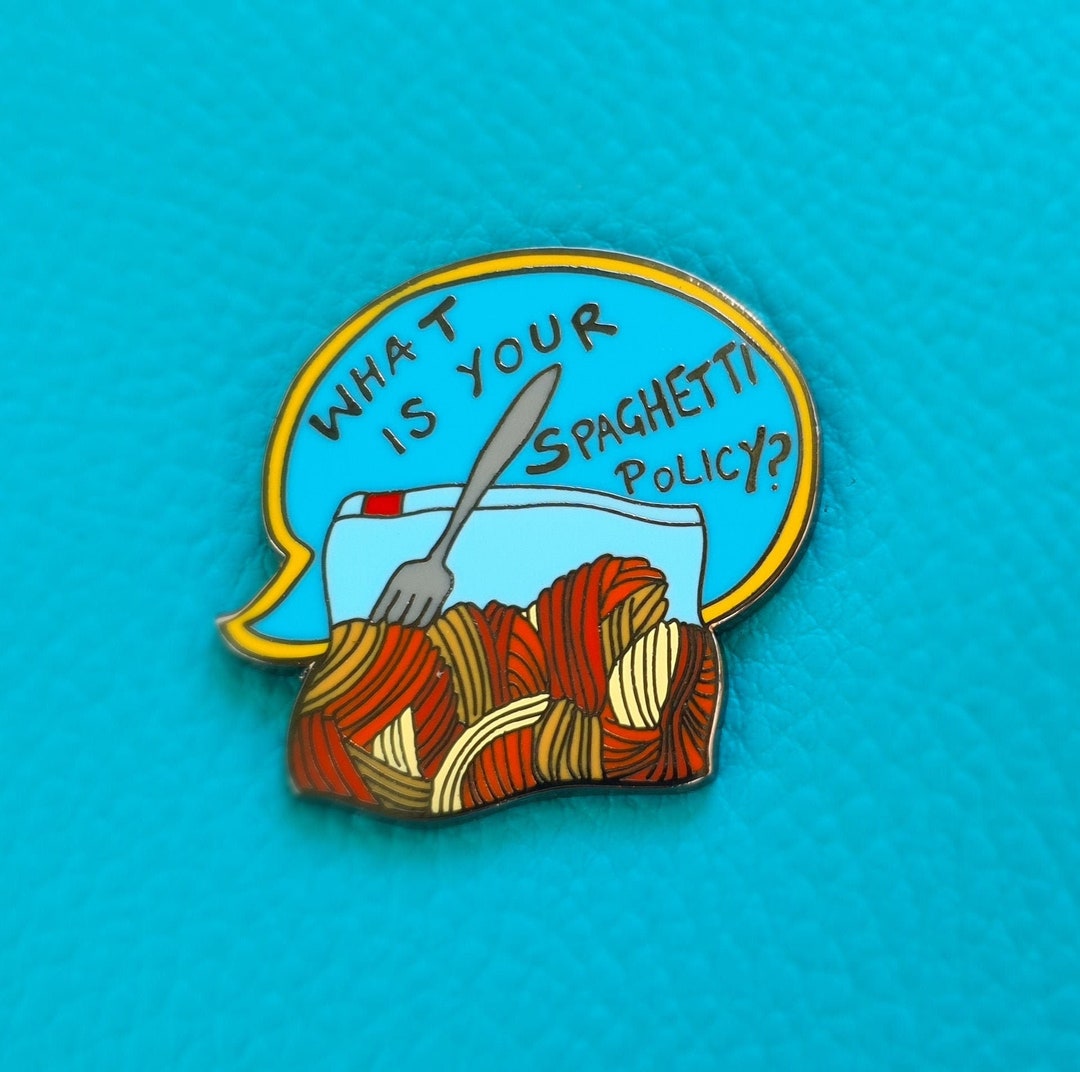 Always Sunny Charlie Spaghetti Policy Enamel Pin Badges - Etsy