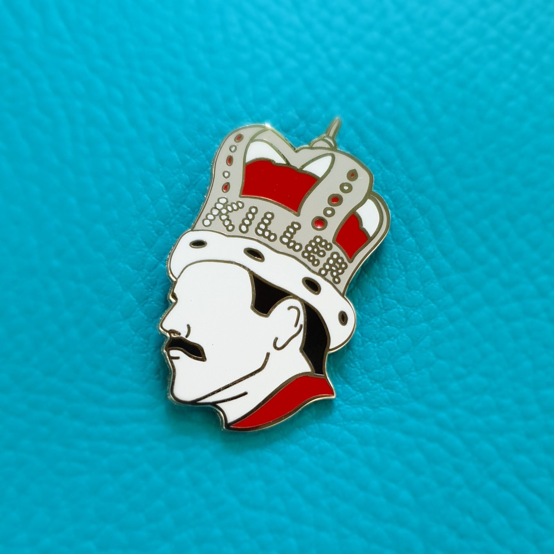 Freddie Mercury Killer Queen Enamel Pin silver lapel pins | Etsy