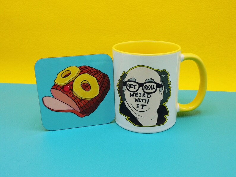 Always Sunny Frank Rum Ham Mug and Coaster Gift Set - Etsy