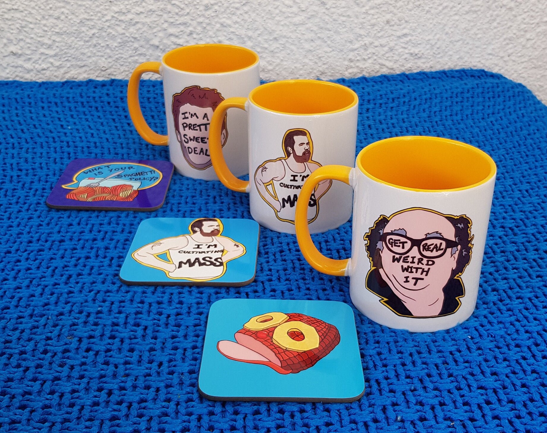 Always Sunny Frank Rum Ham Mug and Coaster Gift Set - Etsy