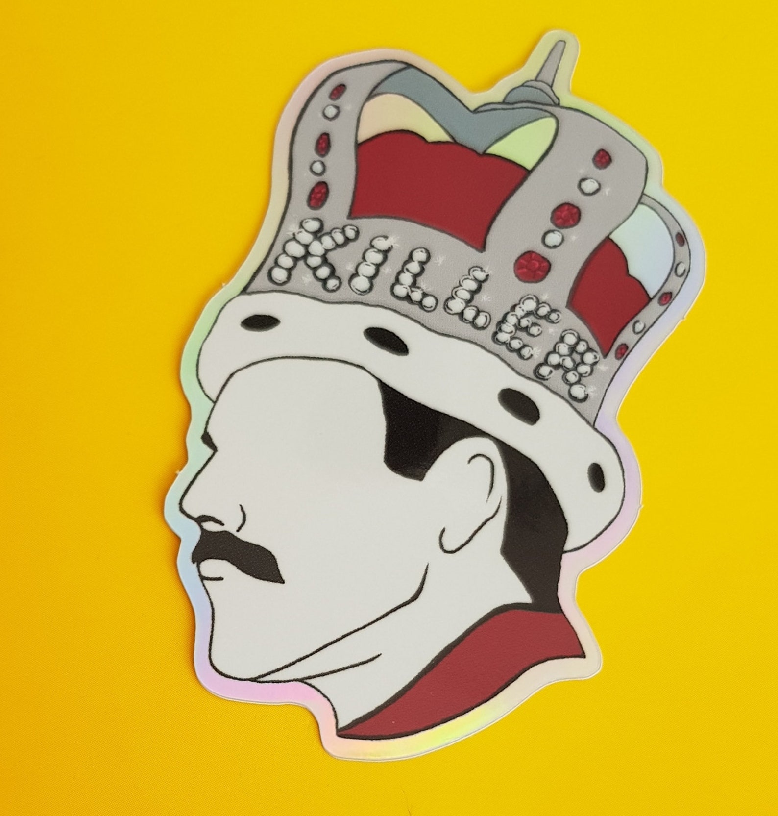 Freddie Mercury 'killer Queen' Hologram Sticker - 6.5cm Waterproof ...