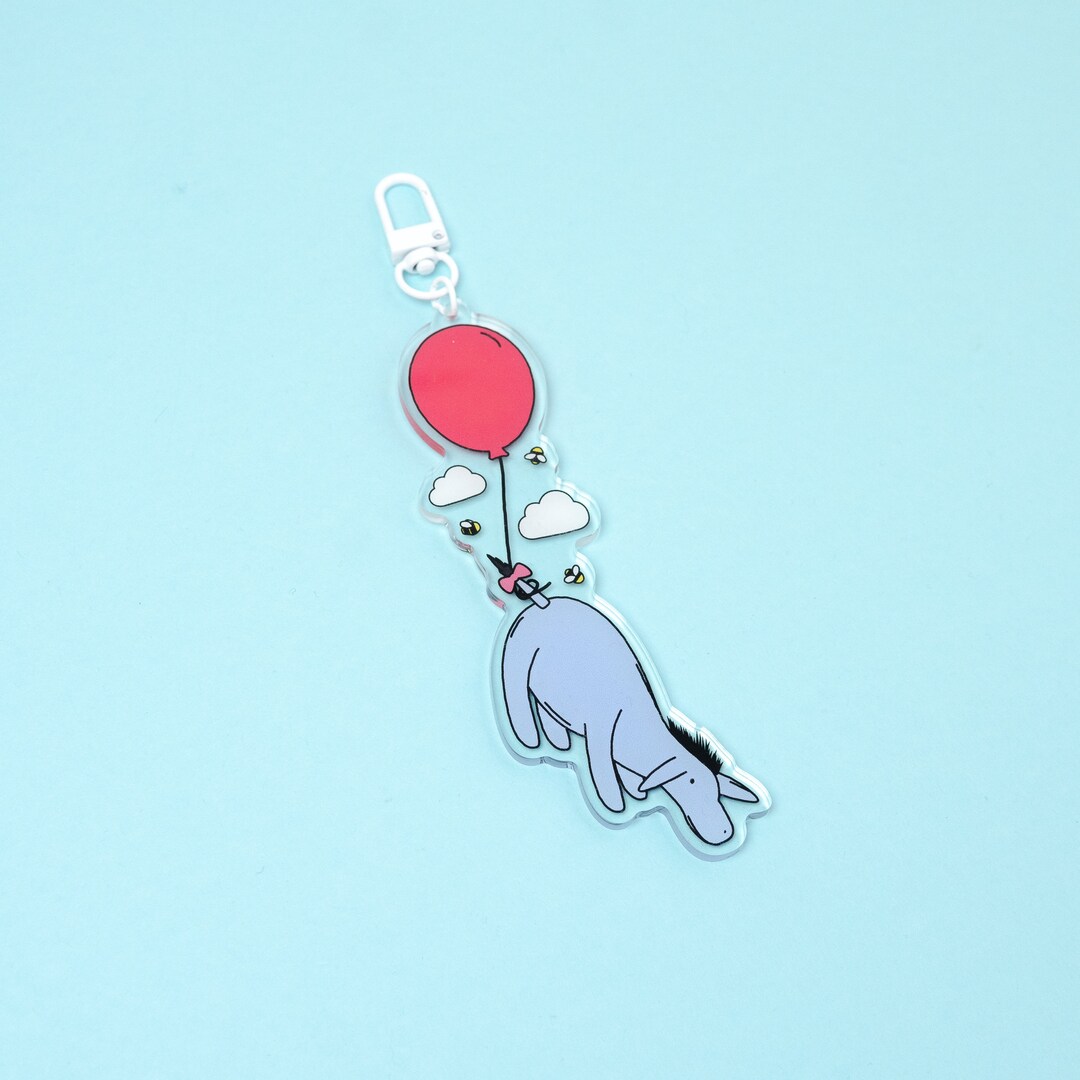 Eeyore Balloon Keyring / Keychain - Etsy