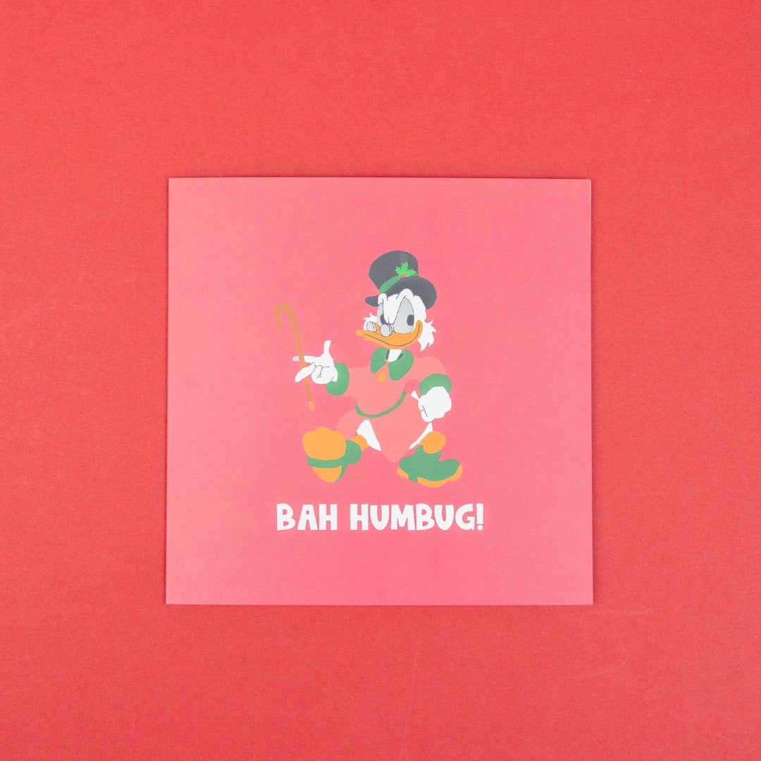 Scrooge Mcduck Inspired Christmas Card - Etsy