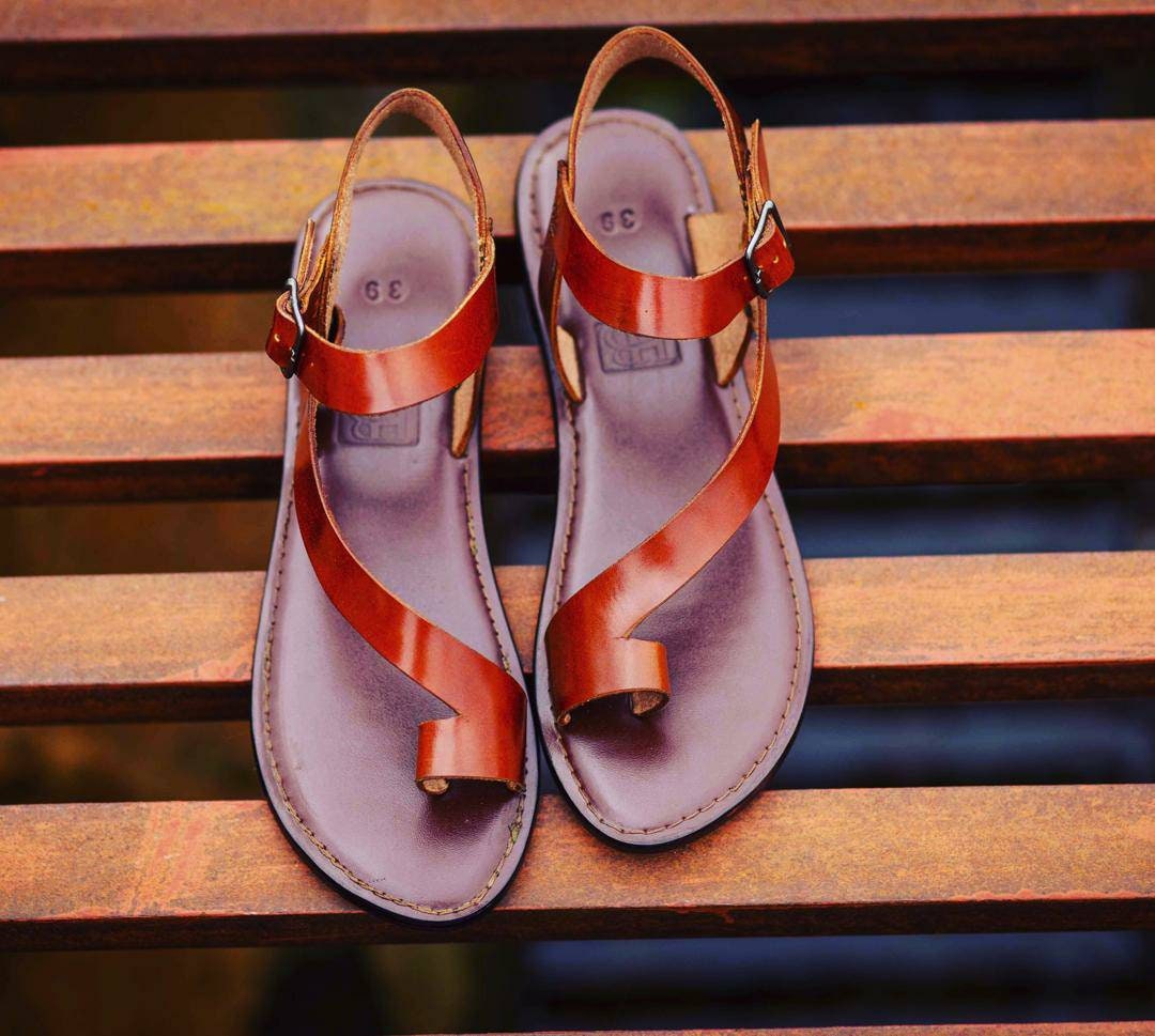 Comfortable Buggled Sandals Made With Genuine Leather - Etsy