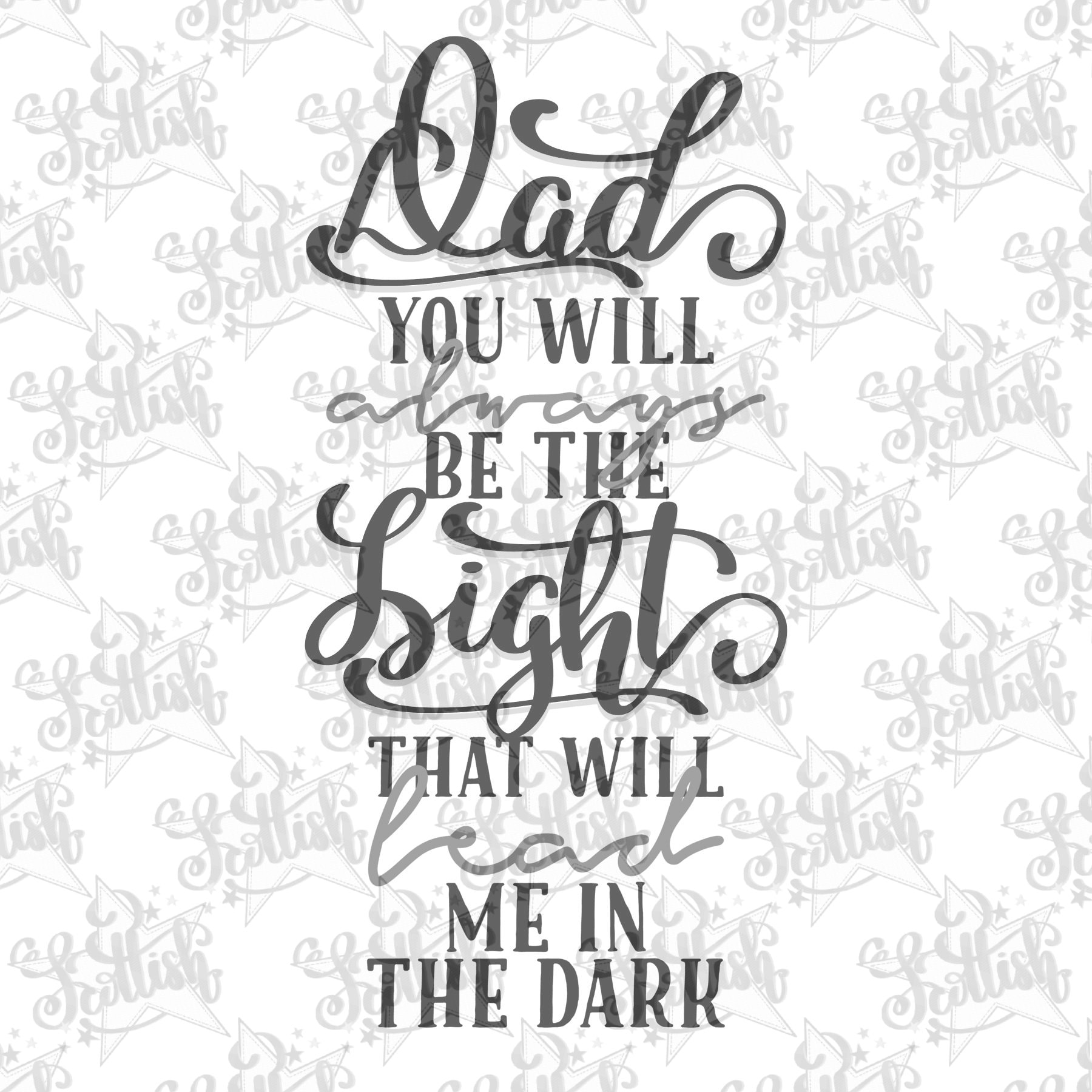 In Memory of Dad Phrase Cut Files Dad Svg Fathers Day | Etsy