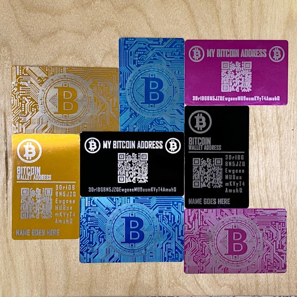 Bitcoin Card Wallet - Etsy