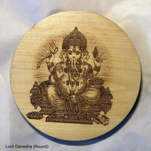 Laser Engraved Wood Ganesha Hindu God - Etsy