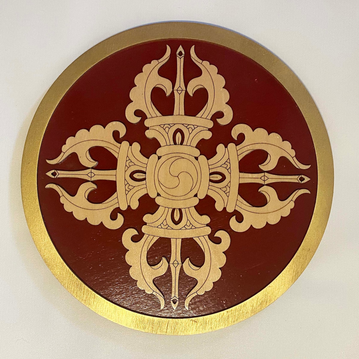 Buddhist Religious Symbol Double Vajra Dorje Vajra | Etsy