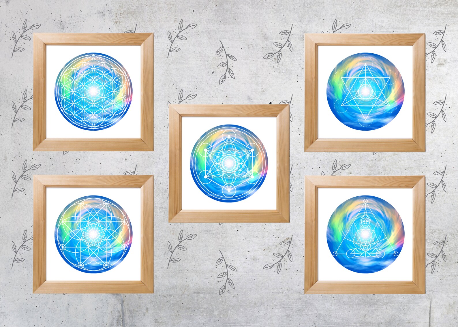 5 Sacred Geometry Crystal Grids Includes a How to Use Guide | Etsy