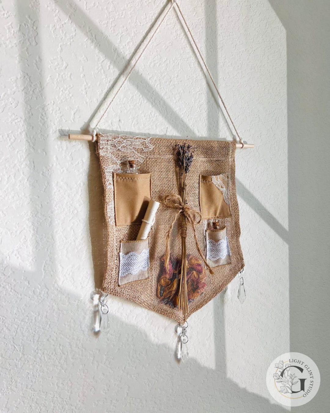 Sacred Serenity: Handcrafted Bohemian Spiritual Minimalist Hanging ...