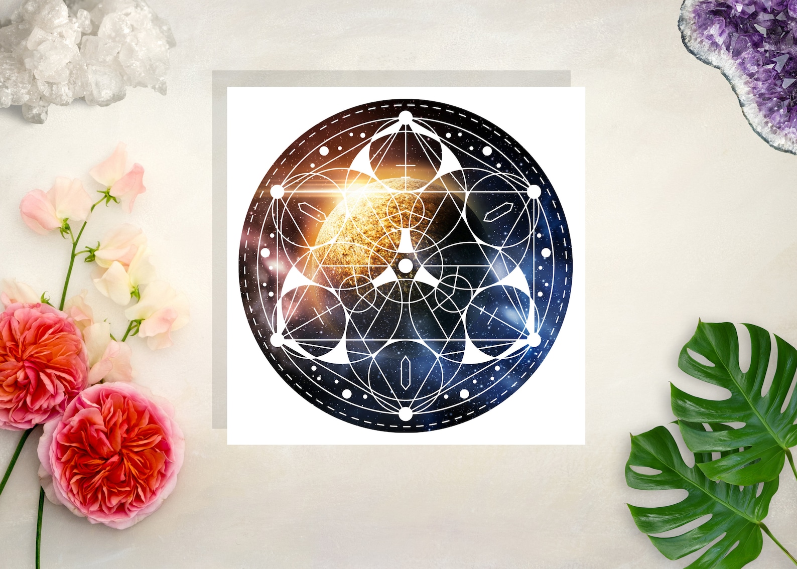5 Sacred Geometry Crystal Grids Includes a How to Use Guide | Etsy