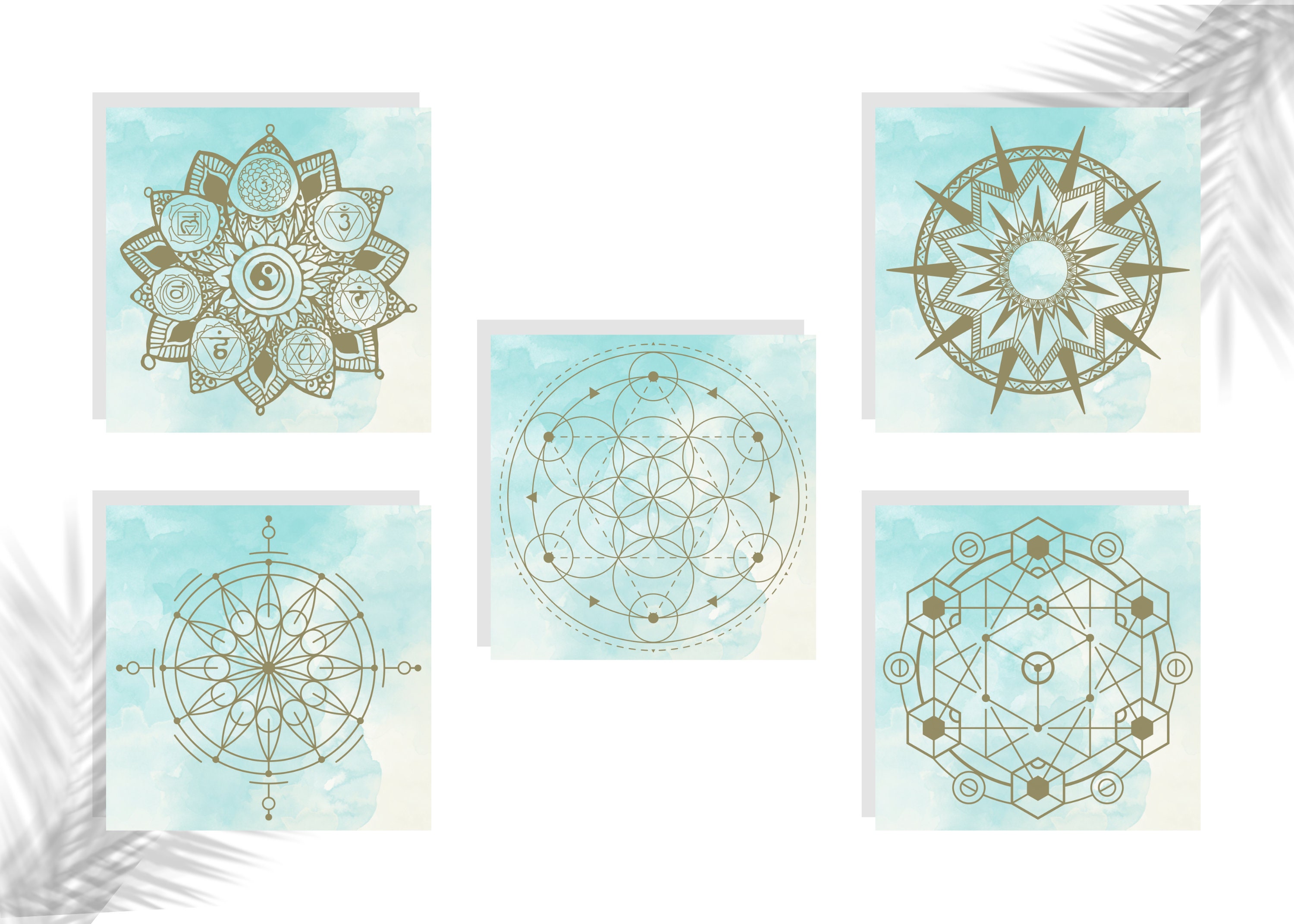 5 Sacred Geometry Crystal Grid Files Spiritual Healing Aid | Etsy