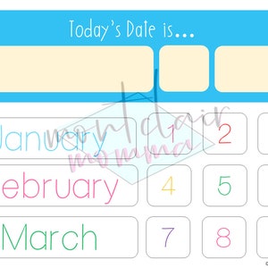 Rainbow Morning Routine Daily Calendar instant Download - Etsy