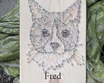 Cat String Art | Etsy