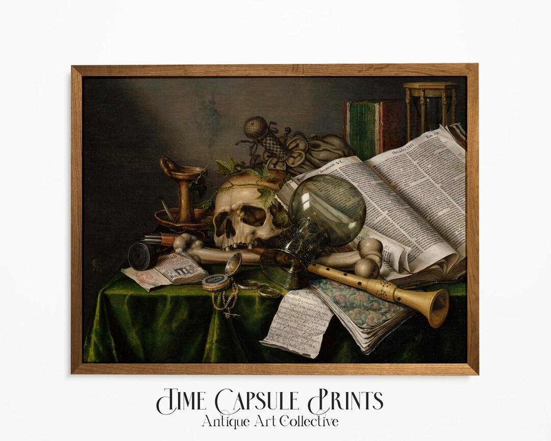 Vintage Moody Victorian Gothic Printable Gothic Dark Still Life ...