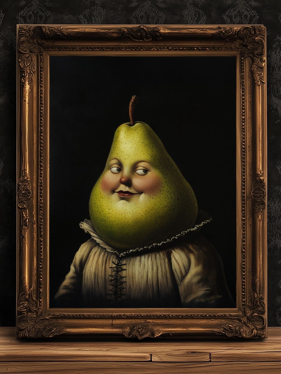 Adorable Pear Poster, Antique Fruit Art Print, Renaissance Food ...