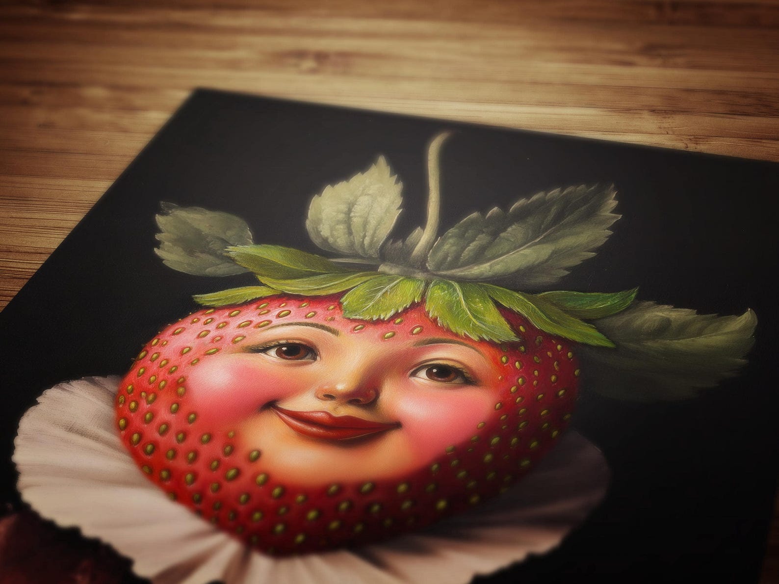 Strawberry Poster, Antique Fruits and Vegetables Art Print, Renaissance ...