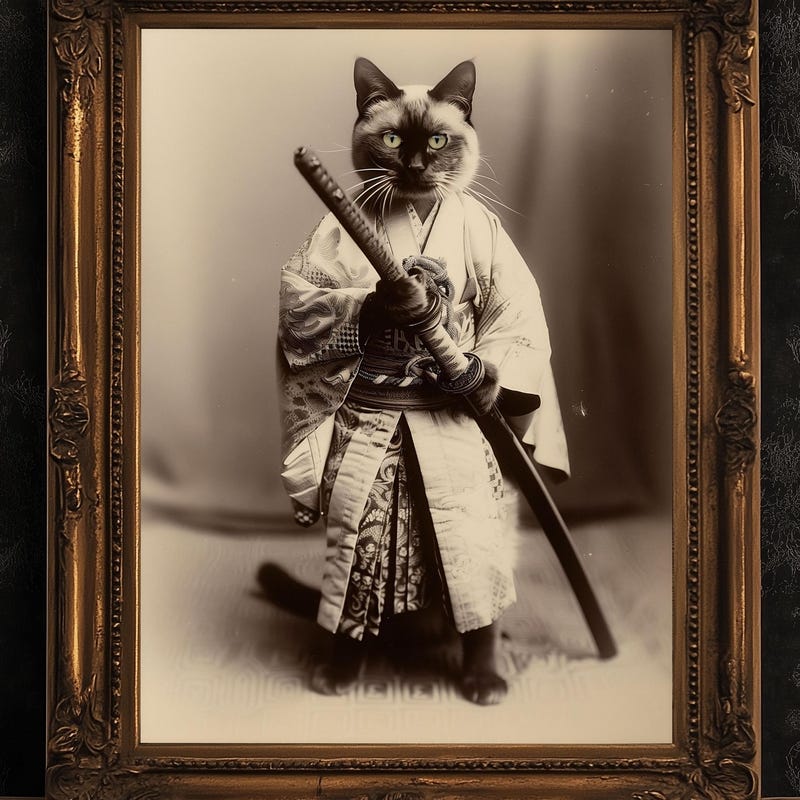 Samurai Cat Armor - Etsy UK