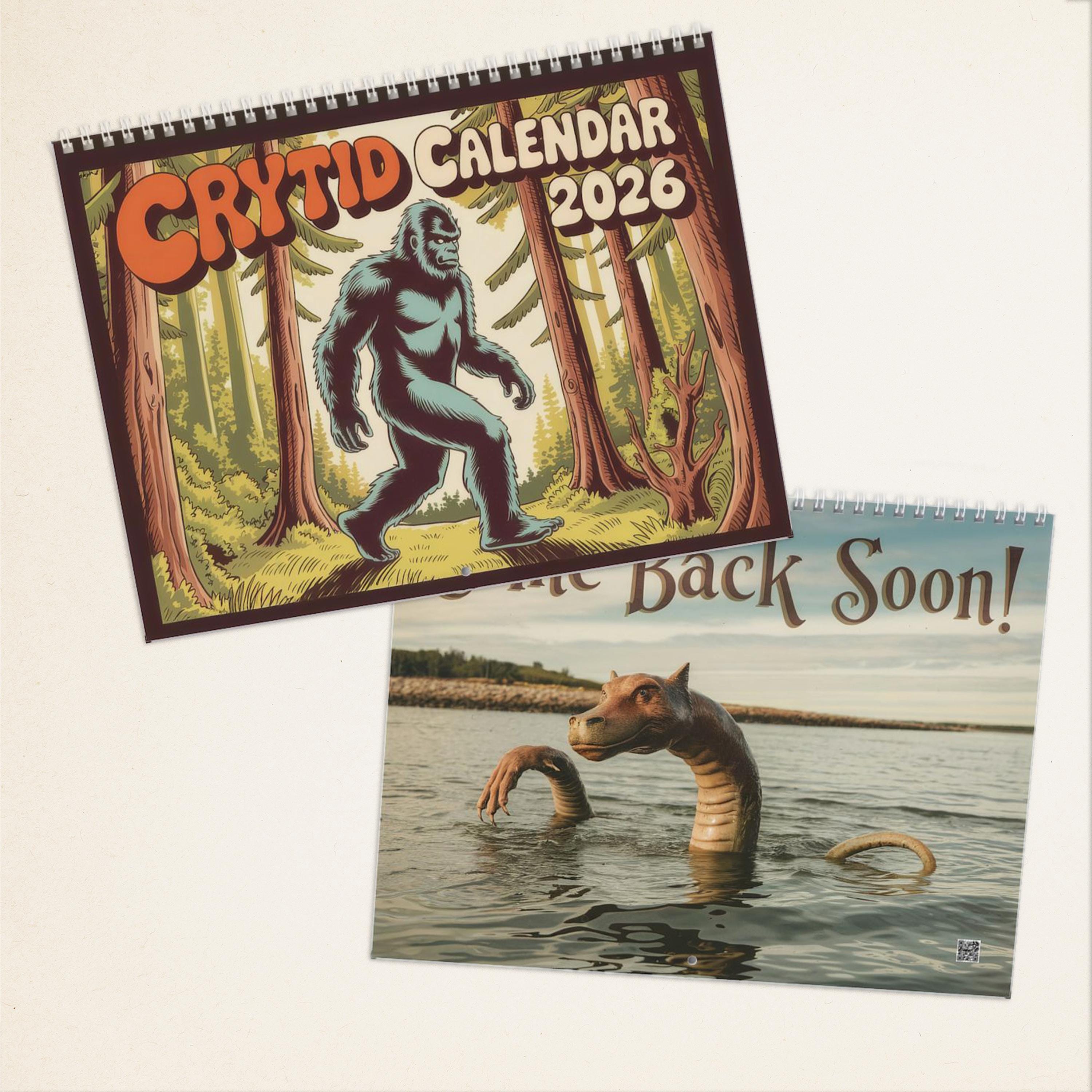 2026 Cryptid Nostalgic Art Calendar Featuring Mythical Creatures ...