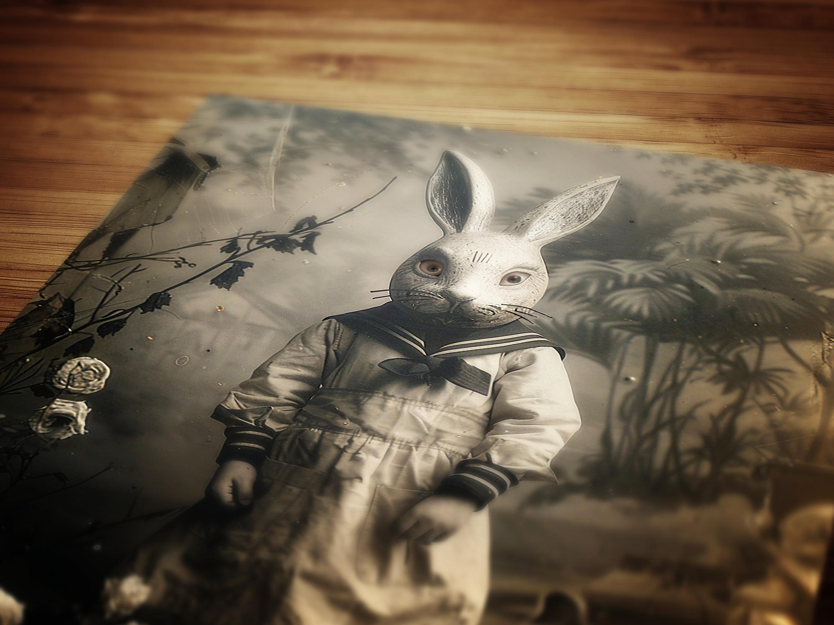 Victorian Easter Bunnie Rabbit, Victorian Gothic Vintage Inspired ...