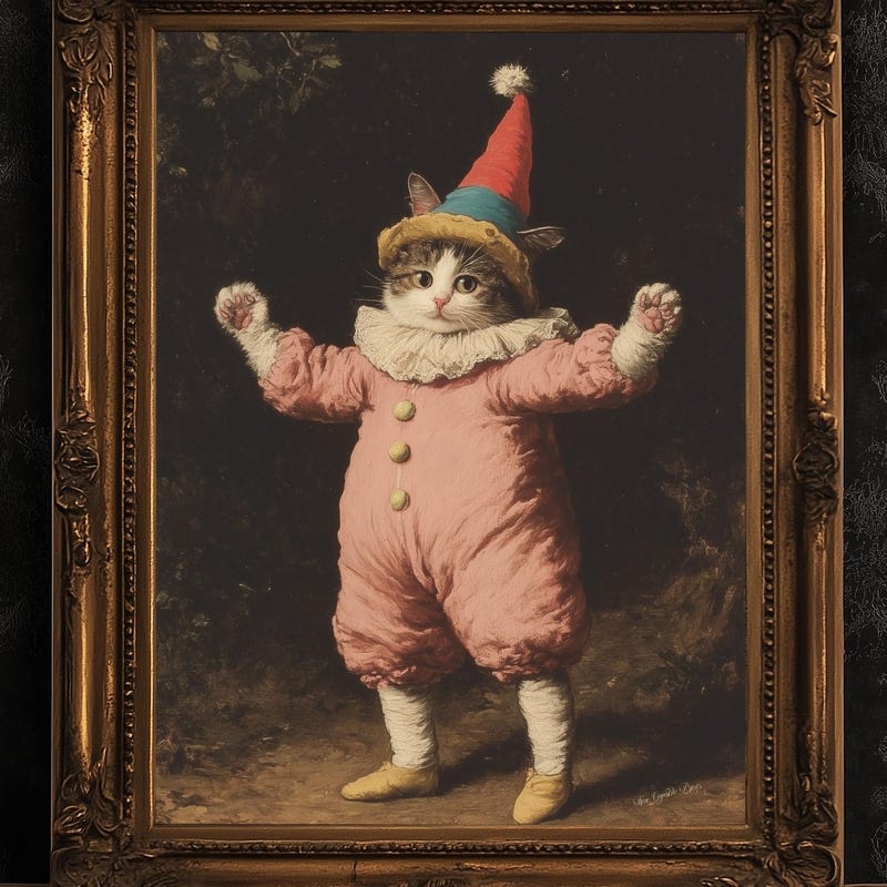 Cat in Jester Costume - Etsy