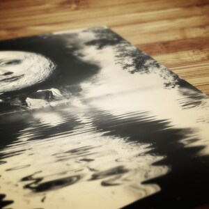 Surreal Moon Face Reflection Art Print Vintage Style Mystical Celestial ...